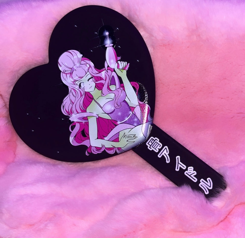 Bone Idol ‘Ami’ Spaced Out Black Heart Mirror – Bone Idol Beauty